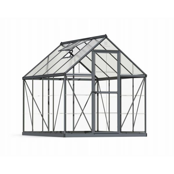 屋根部分に4mm厚ポリカ板を使用することにより、気温の上昇を防ぎ、紫外線を100%カットし、植物の日焼けを防ぎますアルミフレームとポリカーボネート板を使用した、軽量で強靭な温室です。・パルラム社 Canopia（カノピア） グリーンハウスシ...