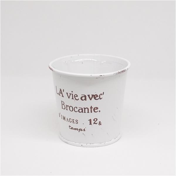 素材が楽しいカントリー調のバスケットでどんな草花にもマッチします。部屋の雰囲気や植える植物によってプランターのカラーにもこだわりたい方に最適です。サイズ：Φ65×H60mm　PVCケース付エイチツーオー