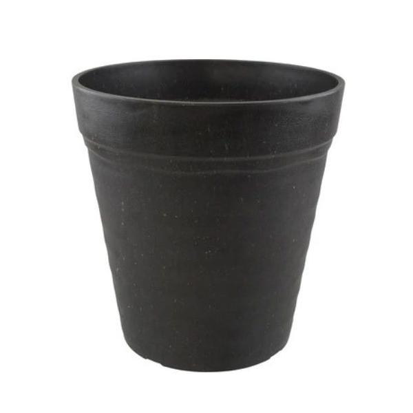 プラスチックと有機物の材料を混合する事で、より自然素材に近い質感を出すことによりプラスチックのみの現行材料には無い風合いを持ちました。サイズ：22.8×H25.2cm　容量：7L　カラー：ブラックアイカ