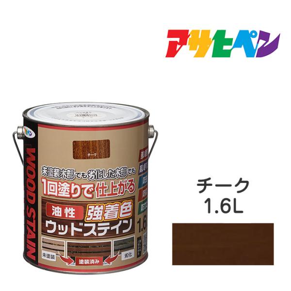 油性強着色ウッドステイン規格：1.6L品番：JAN：4970925538833