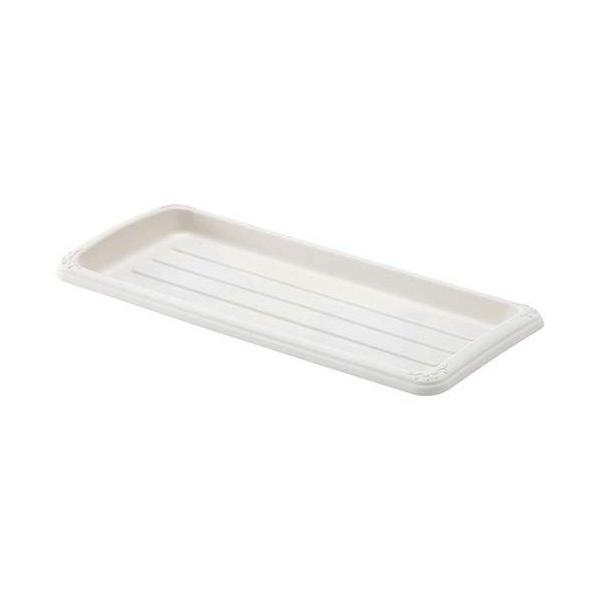 クイーンプレート 350型 ホワイト アップルウェアー【仕様】規格:350型サイズ:345×172×29mmカラー:ホワイトスタッキングサイズ:5.5mm材質:ポリプロピレン【商品特長】プランターとの接地面に凹凸があり、鉢底を浮かすことで通...