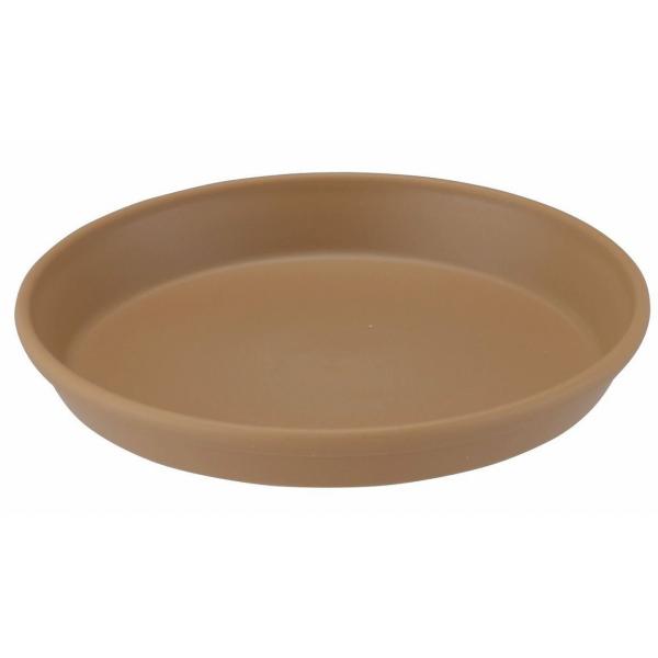 コティプレート 160型 ブラウンシンプルでナチュラルなデザイン。少し肉厚で、しっとりした手触りの質感が特徴コルティポットなどを設置した際に、鉢のフォルムを損なわない浅皿タイプ。■寸法：φ15.9cmｘ高さ2.1cm■材質：ポリプロピレン