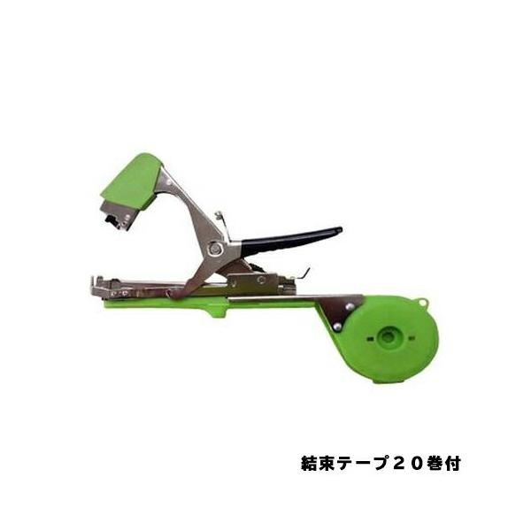 野菜・果物等の枝、茎などの支柱への結束に野菜・果物などを小袋に入れ、やわらかく止めます。操作が簡単手作業により作業時間3〜4倍短縮軽量だから持ち運びに大変便利。テープの切りカスが出ません。セット内容結束器本体 1本ホッチキス 10000本(...