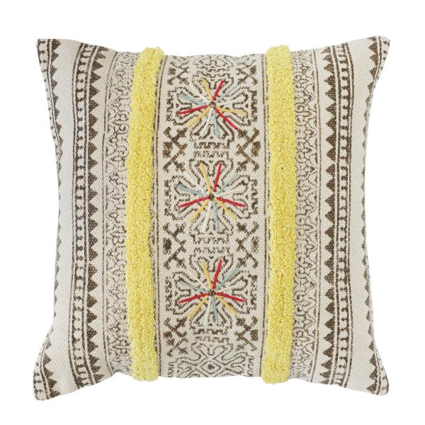 ●ブランド:TOMO CORPORATION●サイズ:正方形●材質:コットン●色:イエローライン●商品のお手入れ方法:手洗いのみ●お家(=ヒンディー語で”GHAR”)の空間をどこか懐かしく彩ります。●サイズ:約45×45cm●素材:【本体】...