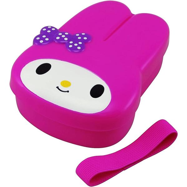 色:マイメロディ商品紹介可愛いずきんのうさぎの女の子！マイメロディの顔をデザインしたランチボックス本体1／2に入るご飯の量はお茶碗（約200ml）0.8杯分嬉しいランチベルト付きフタを外せば電子レンジ使用可能食洗機は使用不可お気に入りのアイ...