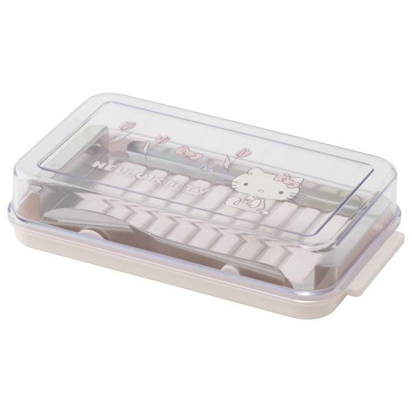 ●材質:アクリル, ステンレススチール, プラスチック●色:ハローキティ●ブランド:スケーター(Skater)●家庭洗い:手洗いのみ●サイズ:107×190×4.3mm●素材・材質:フタ=AS樹脂 本体=ポリプロピレン バターカッター・バタ...