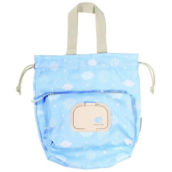 ●本体サイズ: 約縦28×横29×マチ9cm●素材・材質: 生地、持ち手、紐/ポリエステル ウエットティッシュフタ、本体、止具/ポリプロピレン パッキン、バネ/シリコーンゴムおむつと一緒におしり拭きやミニタオルなどをまとめて持ち運べるおむつ...