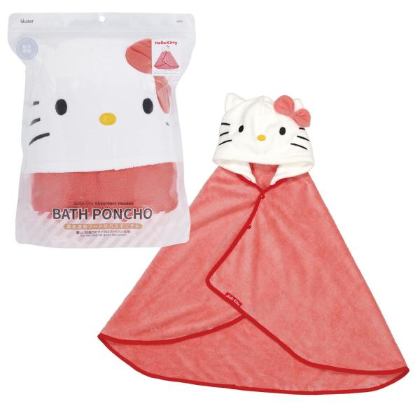 ●色:キティ●ブランド:スケーター(Skater)●タオルの形状タイプ:バスタオル●材質:ポリエステル●商品の寸法:108長さ x 92幅 cm●サイズ:縦108×横92cm●素材・材質:本体=ポリエステル80%・ナイロン20%●原産国:中...
