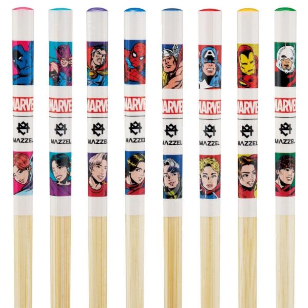 ●色:マルチカラー●材質:竹●ブランド:スケーター(Skater)●メーカー:スケーター(Skater)●サイズ:21cm●8本セット●パッケージサイズ:約縦24.9×横14.3×厚さ1cm商品紹介「MARVEL」（マーベル）とダンス・ボー...