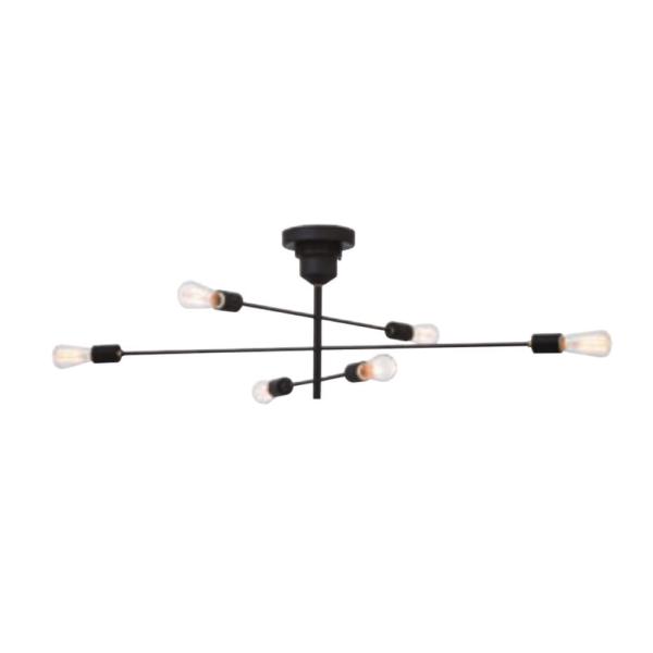 ●ブランド:INTERFORM INC.●色:ブラック●材質:スチール、真鍮●スタイル:シンプル、ナチュラル、メンズライク、モダン、インダストリアル●照明器具の形状:シーリング●【商品の概要】マットブラックのアームとソケット、電球のみで構成...