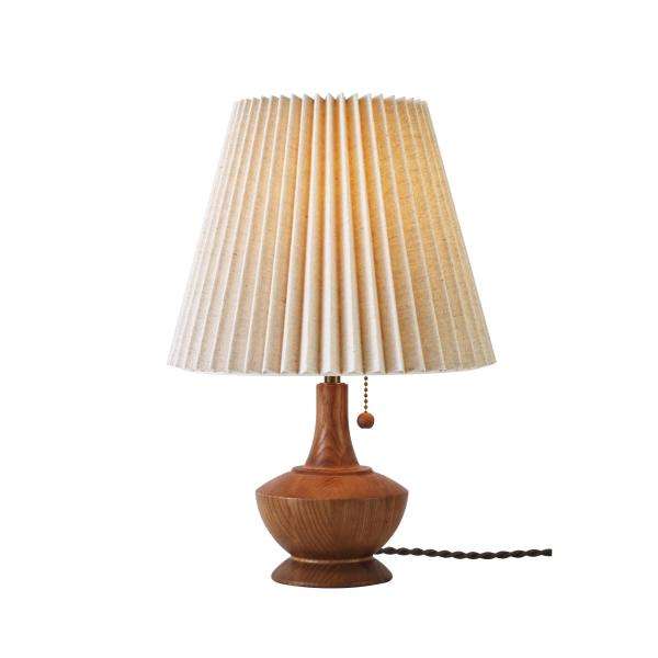 ●仕上げタイプ:ウッド●商品の寸法:25.5奥行き x 25.5幅 x 36.5高さ cm●ランプタイプ:テーブルランプ●シェードカラー:ナチュラル●シェード素材:布●【商品の概要】 プリーツ状のファブリックセードが柔らかな明かりを灯す、ナ...