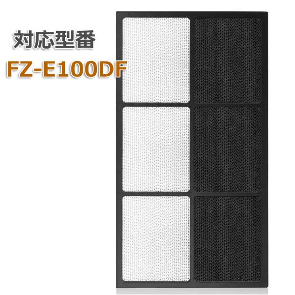 【商品仕様】   対応型番:FZ-E10DF   交換目安：5年（使用時間や設置場所により交換時期は異なります）   脱臭フィルターサイズ：ヨコmm×マチmm×タテmm       【高い脱臭力】   フィルターはニオイの強力分解、脱臭に加...