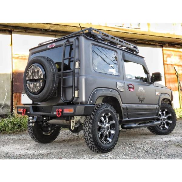 新型 ジムニー JB64W カスタム パーツ リアバンパー ヒッチメンバー一体型 スチール製 ガード 塗装済み エアロ :RBSZ064-A-JB64:dress up store - 通販 ...