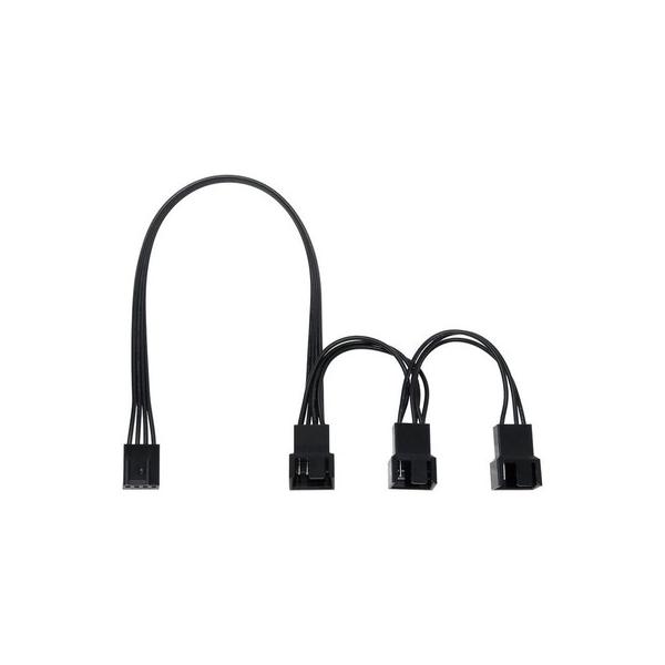 ※画像はイメージです。●ケーブル長：マザーボード側: 約20cm<br>ファン側: 各約7cm●コネクタ形状：マザーボード側: PWM 4ピン メス<br>ファン側: PWM 4ピン オス×3 (2つは3番のパルスケ...