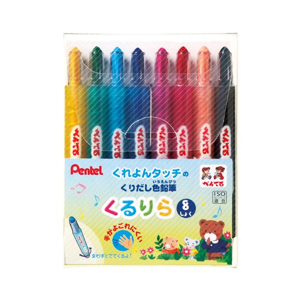 ●品番:GTW-8●入数:１セット●くれよんタッチで描けるくりだし色鉛筆。●濃く、鮮やかで、なめらかな書き味。●くりだし式なので、手を汚しにくく折れにくくなっています。