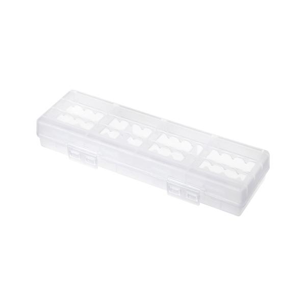 ●品番:DG-BT6C●入数:１個●単３・単４乾電池を４本ずつに分けて上下２段で収納できる大容量電池ケース。