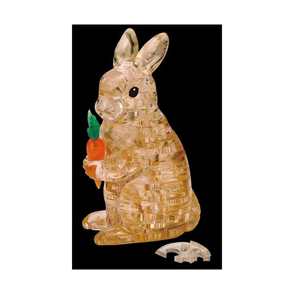 ●品番:50234●入数:１個●このパズルは透明ピースをくみ上げる立体ジグソーパズルです。●完成すると、クリスタルのように美しく輝くインテリアとして楽しめます。●フサフサしっぽとつぶらな瞳のふっくら可愛いウサギが出来上がります。●付属のシー...