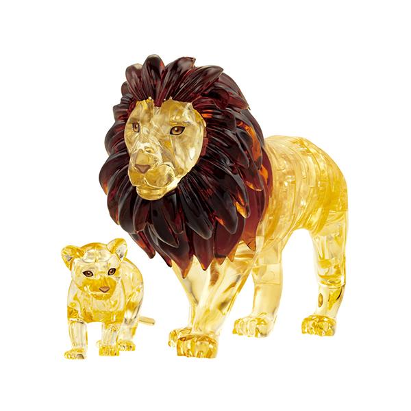 ●品番:50305●入数:１個●このパズルは透明のピースを組み上げる立体ジグソーパズルです。●完成すると、凛々しくたたずむライオンの親子が出来上がります。
