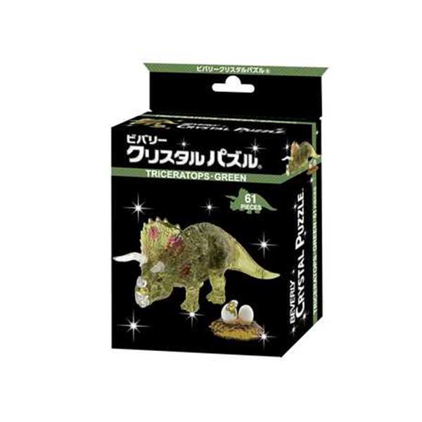 ●品番:50286●入数:１個●このパズルは透明のピースを組み上げる立体ジグソーパズルです。●完成すると、クリスタルのように美しく輝くインテリアとして楽しめます。●頭部の襟飾りと鋭い角が特徴の大型草食恐竜トリケラトプスが出来上がります。