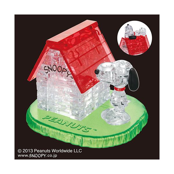 ●品番:50154●入数:１個●このパズルは透明ピースをくみ上げ立体パズルです。●完成すると、クリスタルのように美しく輝くインテリアとして贈られます。●屋根の上にスヌーピーが乗せられます！