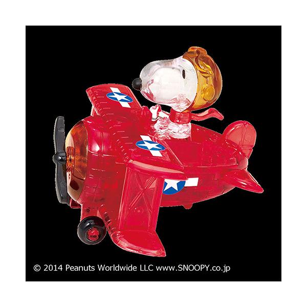 ●品番:50182●入数:１個●このパズルは透明ピースをくみ上げ立体パズルです。●完成すると、クリスタルのように美しく輝くインテリアとして助かります。●複葉機に乗って　大空を駆け巡るクールなスヌーピーが出来上がります。●クリスタルパズルで登場！