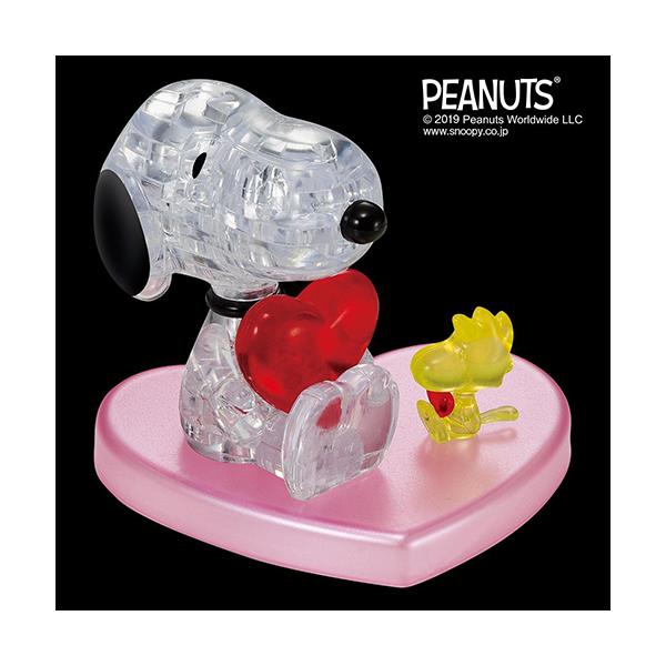 ●品番:50248●入数:１個●このパズルは透明のピースを組み上げ立体パズルです。●完成すると、クリスタルのように美しく輝くインテリアとして楽しめます。●ハートを抱きしめている姿がかわいいスヌーピーとウッドストックが出来上がります。