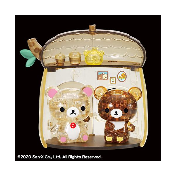 ●品番:50264●入数:１個●このパズルは透明のピースを組み上げる立体ジグソーパズルです。●完成すると、クリスタルのように美しく輝くインテリアとして楽しめます。●森の中に住むチャイロイコグマに会いに来たコリラック♪どんぐりのおうちと、仲良...