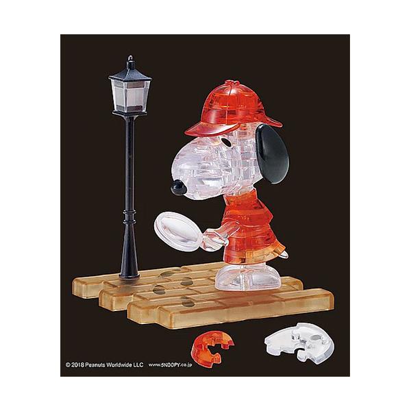 ●品番:50231●入数:１個●このパズルは透明ピースをくみ上げ立体パズルです。●完成すると、クリスタルのように美しく輝くインテリアとして助かります。●クールな名探偵スヌーピーが出来ます。　●スヌーピーに名探偵が仲間入り！足を追跡して犯人の...