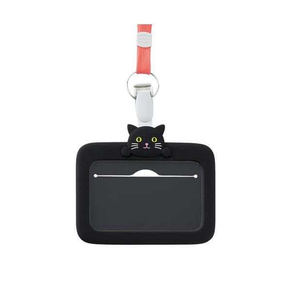 ●品番:A-7804-3●入数:１個●やわらかいシリコンカバー付きのＩＤカードホルダー●背面にメモなどが入るスリットポケット付き。●事故防止安全パーツ付き。