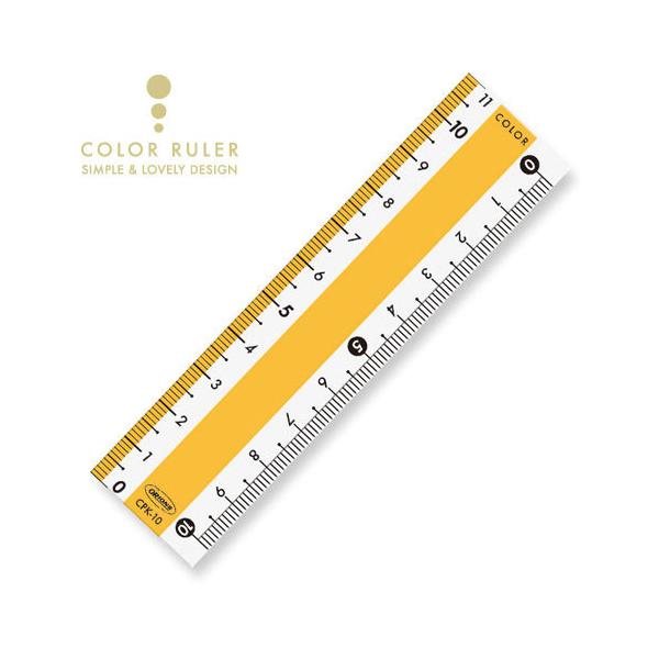 ●品番:CPK-10-Y●入数:１本●縦目盛でゼロスタート定規になっているため定規を立てて深さを計ることができます。●５ｍｍ毎にドットがついた目盛があり５ｃｍ毎に黒ベタ抜き文字になっているため長さが読取りやすくなっています。