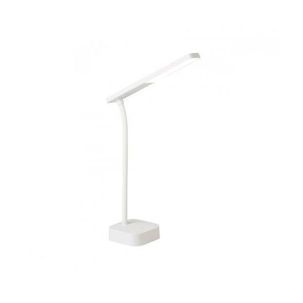 ●品番:LV-5765-W●入数:１台●持ち運びに最適！コードレス＆コンパクトなＬＥＤデスクライト●手元に足りない光、サッとちょい足し！●連続点灯時間　約５．５時間（ＭＡＸ点灯時）●フレキシブルアームで光の角度も自由自在！●目にやさしい昼白色