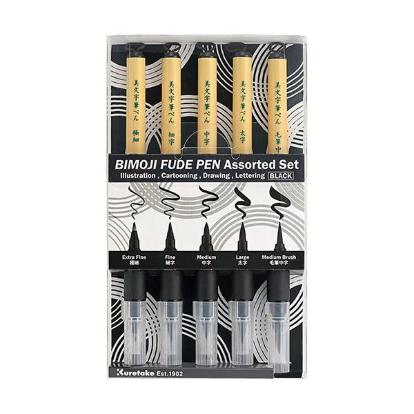 ●品番:XT/5V2●入数:５本セット●イラスト、漫画、ドローイング、レタリングに使える美文字筆ぺん全種類（５本）セット。