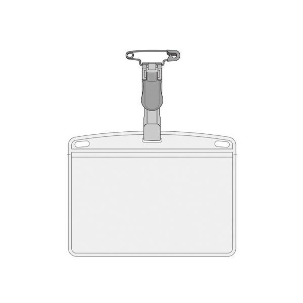 ●品番:NT-8P-GY●入数:１枚●耐久性と軽量を実現したＰＥＴ製名札ケースを採用。●カードが出し入れしやすい