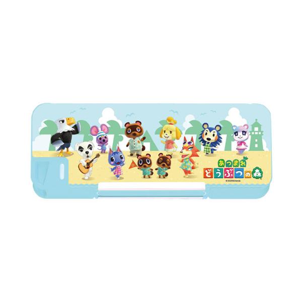 ●品番:4902778282038●入数:１個●ポケットシャープナー付きで使い勝手の良い両開き筆入れ●太軸スペース付きで太目のマーカーも収納可能