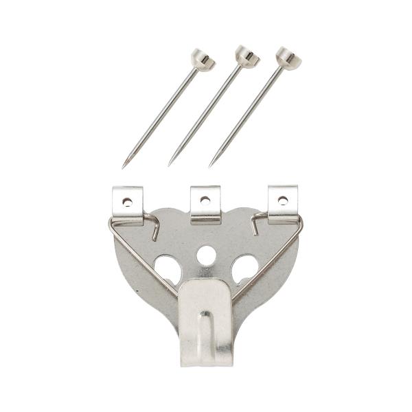 ●品番:F-4001●入数:1個●バネ付きではずれにくく安全性が高い金具。