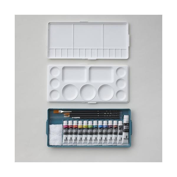 ●品番:PC14MPB4●入数:１セット●一般の不透明水彩絵具の仲間なのに、ムラなくきれいに塗れる、ポスターカラー。●あざやかでマットに仕上がり、ナキ・にじみもありません。●描きやすさで、広く愛されています。