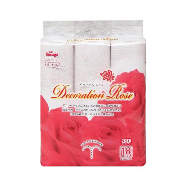 ●品番:デコレーションローズ１８Ｒ●入数:１８個●しっかり厚みの超吸水ロール。●デコレーション立体エンボス製法のシャワートイレにも最適な商品です。