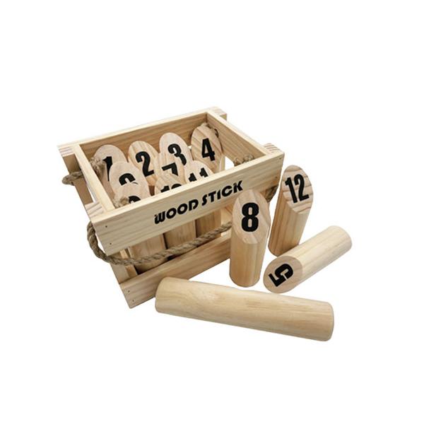 ●品番:60124●入数:１セット●得点ピンを地面にならべて、スティックを投げて倒すだけ。●公園やビーチなど、いろいろな場所で遊ぶことができます。