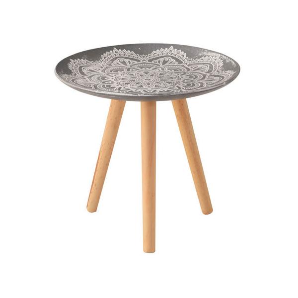 ●品番:LFS-191A●入数:１台●モロッコ風の模様が美しいトレーテーブル。用途に合わせて様々なシーンで使えます。