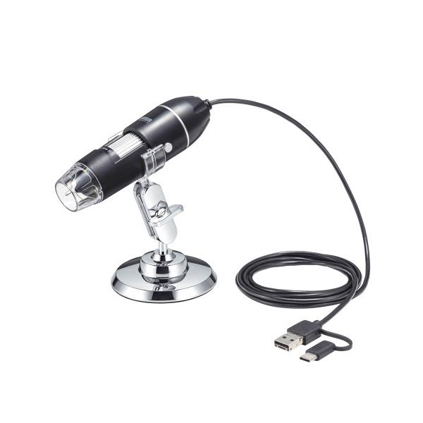 ●品番:LPE-08BK●入数:１台●最大３００倍まで拡大できるフルＨＤ対応ＵＳＢ顕微鏡、プリント基板や印刷物の確認に。●ＳＴＥＡＭ教育や夏休みの自由研究に最適。●専用スタンドを付属。