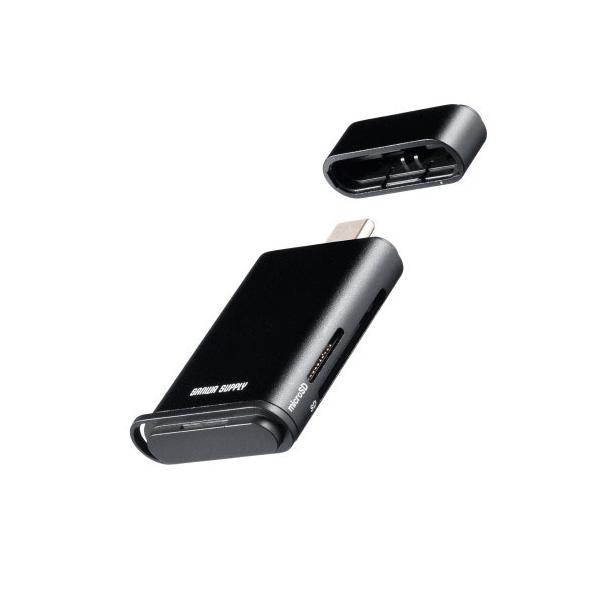 ●品番:ADR-5TCMSD2BK●入数:１個●ＵＨＳ−ＩＩに対応したＳＤ／ｍｉｃｒｏＳＤカードリーダー。●２スロット同時認識可能。●キャップ式。●コンパクトサイズ。●ストラップホール付き。