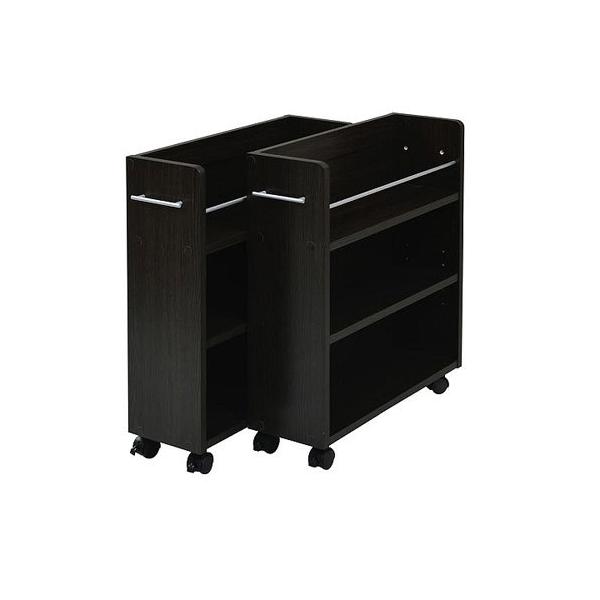 ●品番:SGT-0128-DB●入数:１台●クローゼットにぴったり入る、キャスター付きラック２個組。●クローゼット内のスペースを有効活用して、本やメディア、日用品を収納できます！