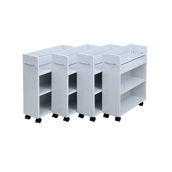 ●品番:SGT-0128SET-WH●入数:１台●クローゼットにぴったり入る、キャスター付きラック４個組。●クローゼット内のスペースを有効活用して、本やメディア、日用品を収納できます！