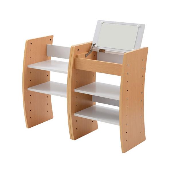 ●品番:FWD-0210-WHNA●入数:１台●縦置きも横置きも自由自在に設置できるドレッサーデスク。●お部屋のレイアウトにアクセントをつけるウェーブデザイン。●機能性とデザイン性を高次元で両立。