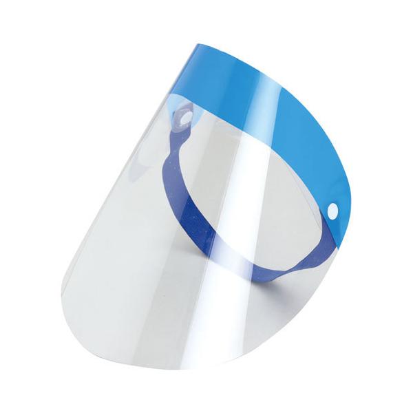 ●品番:051573●入数:１枚●つけたまま飲食できる！●額部分にスポンジがないので通気性抜群！●０．２ｍｍ厚ＰＥＴ製。くもり止め加工。超軽量３０ｇ。開閉自在。スナップボタンで脱着簡単。●ボタンを外せば平らになるので収納しやすい。●水洗い・...