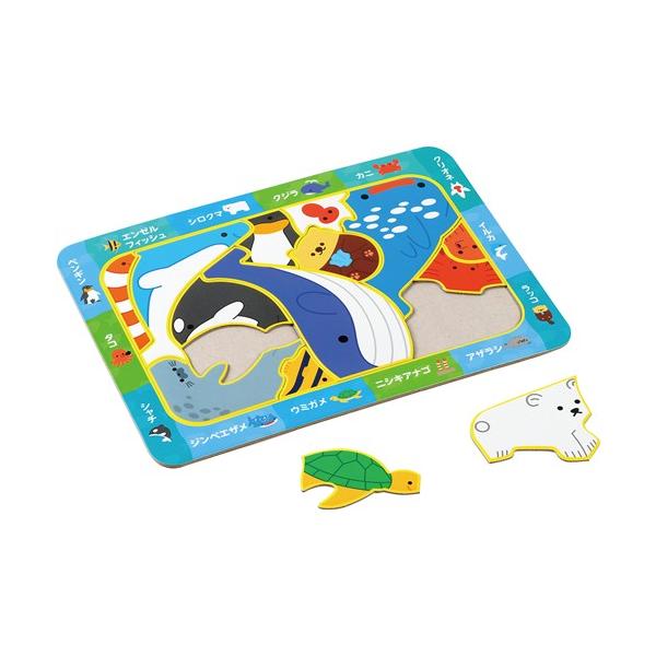 ●品番:021854●入数:１個●かわいい海の生き物たちをモチーフにしたパズルです。●パズルの枠に描かれたイラストを使って「絵さがし」も楽しめます。●観察力や集中力、達成感が自然と身につきます。●親子のコミュニケーションにもぴったり！全14...