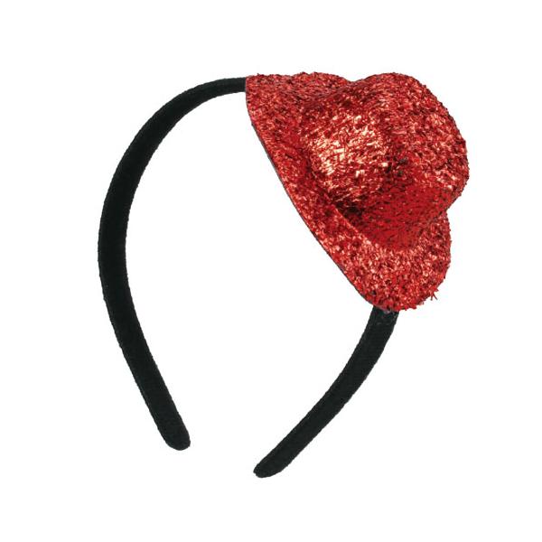 ●品番:018992●入数:１個●キラキラのミニ帽子がちょこんと乗った、かわいらしい子供向けカチューシャです。●スパンコールが光を反射し、ハロウィン、ダンス発表会、パーティーなどの衣装にぴったりな華やかアクセサリーです。●カチューシャタイプ...