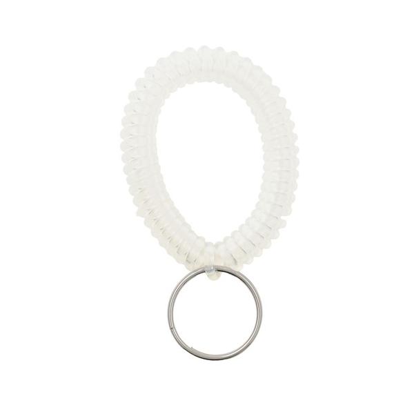 ●品番:046813●入数:１個●手首に装着して持ち運べるブレスレット型キーリングです。●コイルタイプで伸縮自在、必要な時だけ引き出せるので、鍵や小物の落下・紛失防止に便利です。●軽量設計でポケットやバッグにもスッキリ収まります。●シンプル...