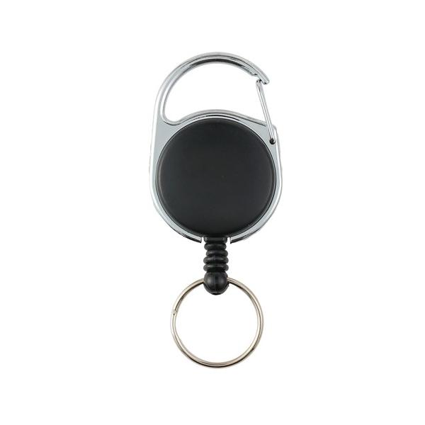 ●品番:046805●入数:１個●鍵やIDカードをスマートに携帯できる伸縮式リールキーです。●伸縮コードで鍵やカードの出し入れがスムーズに行えます。●カラビナ付きでバッグやベルトに簡単装着可能です。●軽量設計でポケットやバッグにもスッキリ収...