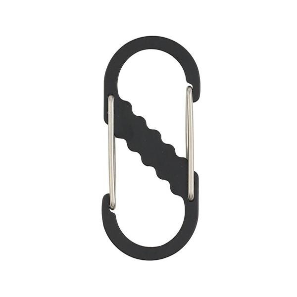 ●品番:046801●入数:１個●S字フック型のW構造で、鍵や小物を分けて吊り下げられるカラビナです。●バッグやベルトループにも簡単に取り付け可能です。●用途別に小物を整理でき、取り出しやすさも抜群です。●軽量設計でポケットやバッグにもスッ...